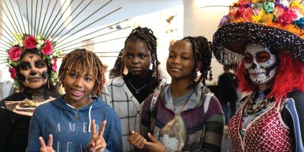 Visiting Artist Creates Fantastical Creatures for Dia de los Muertos